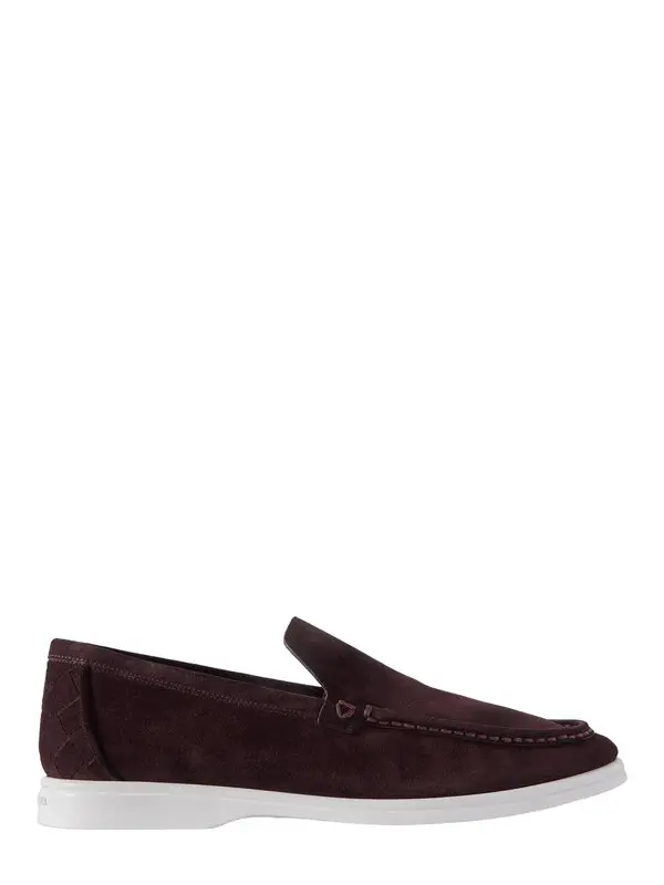 Bottega Veneta Astaire Suede Loafers - Brown