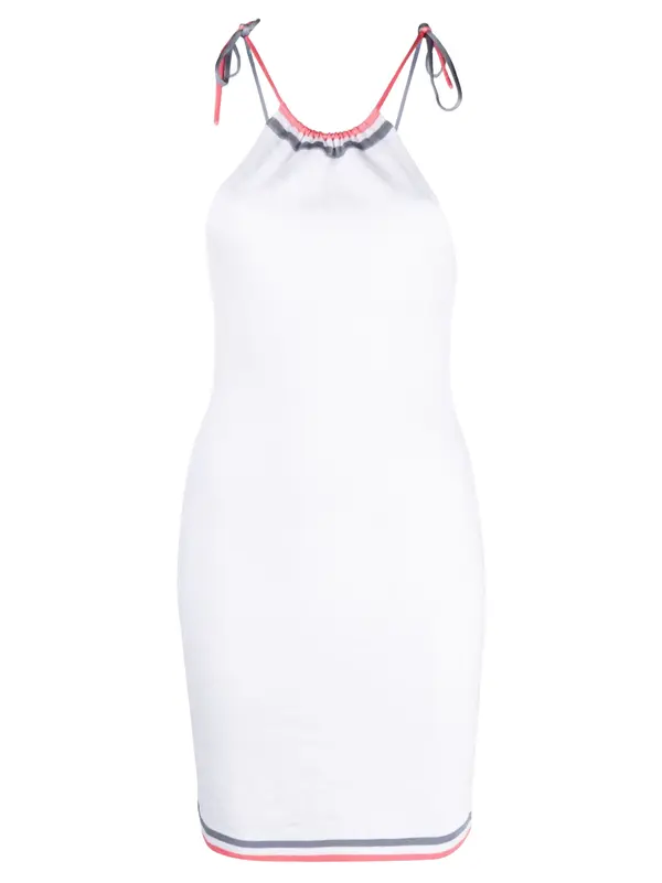 Fendi Halterneck Knitted Dress - White