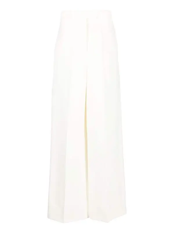 Fendi Tailored Wide-leg Trousers - White