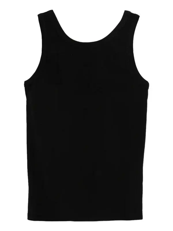 THE ROW Cotton Tank Top - Black
