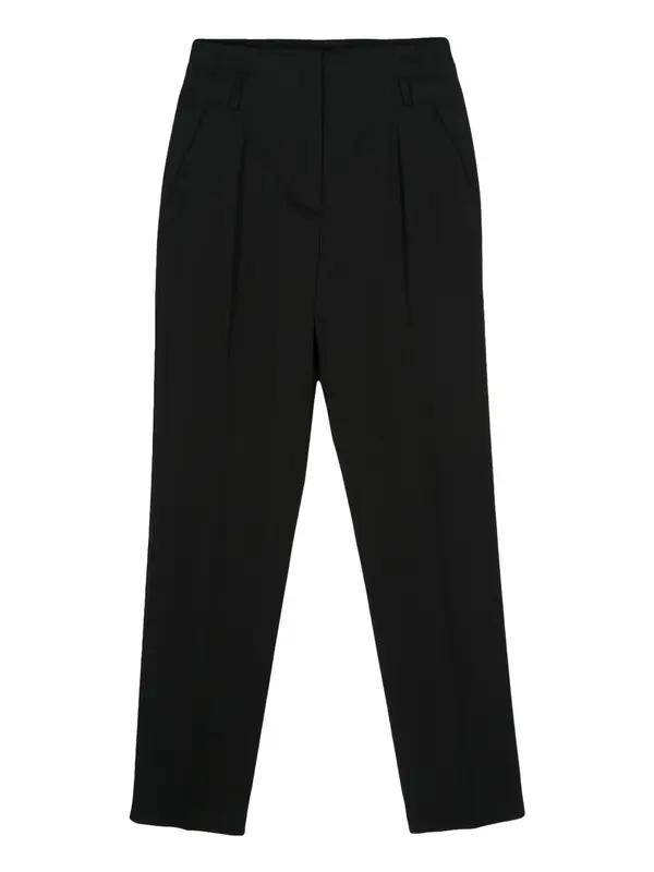 Max Mara Celtico Pleat-detail Trousers - Black