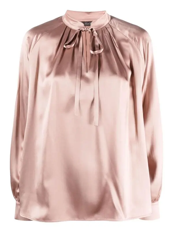 Max Mara Tamigi Silk Blouse - Pink