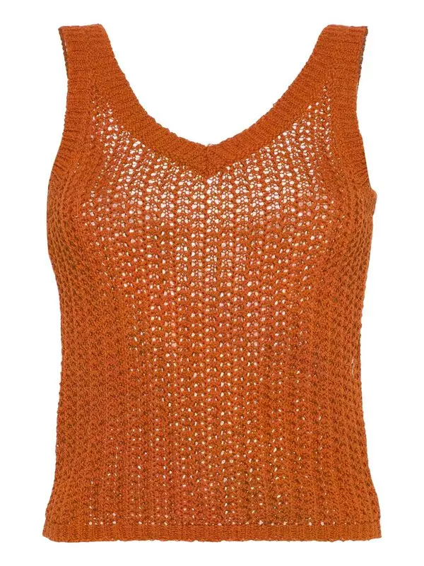 Max Mara Knitted Tank Top - Orange