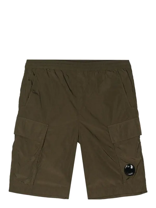 C.P. COMPANY Chrome-r Lens-detail Cargo Shorts - Green