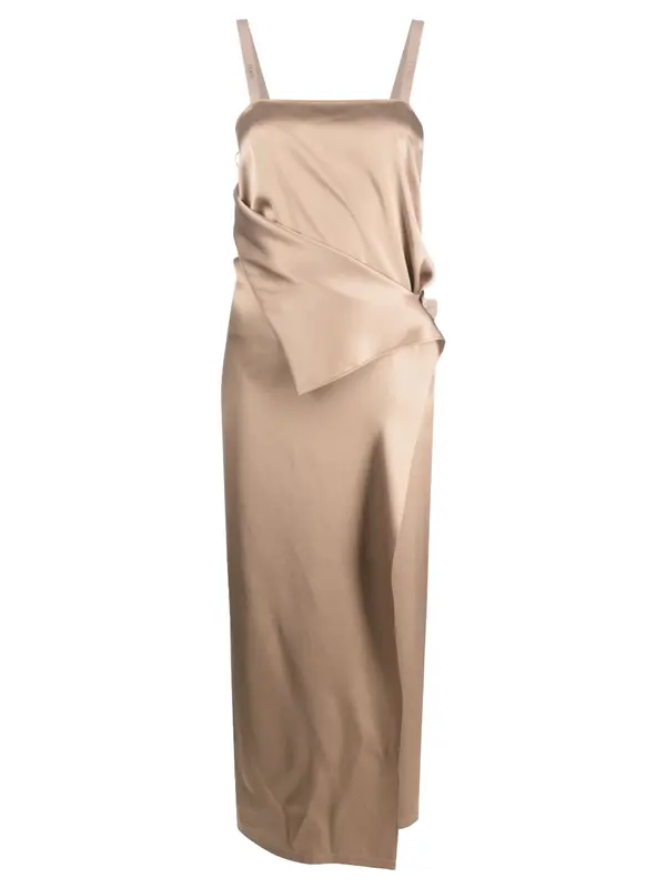 Fendi Tie-waist Maxi Dress - Neutrals