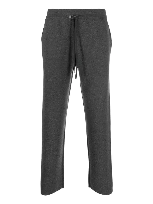 Fendi Mélange-effect Cashmere Track Pants - Grey
