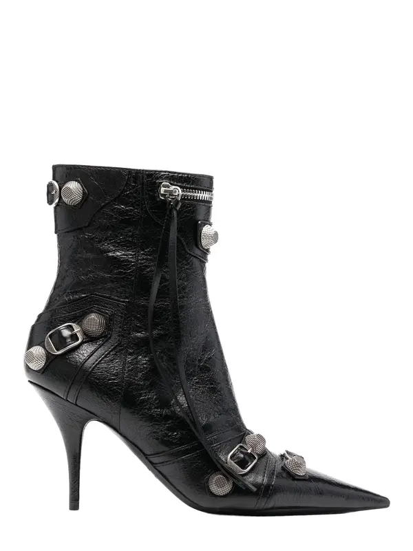Balenciaga Cagole Ankle Boots - Black