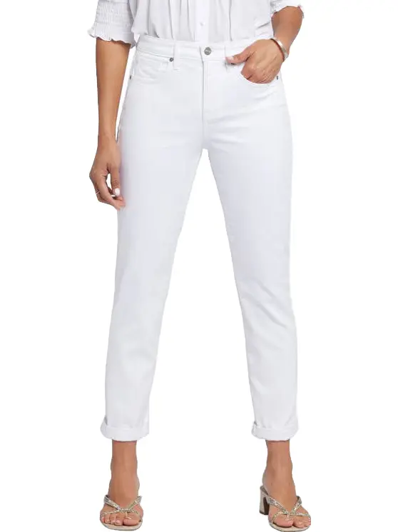 NYDJ Margot Girlfriend Jeans - Optic White