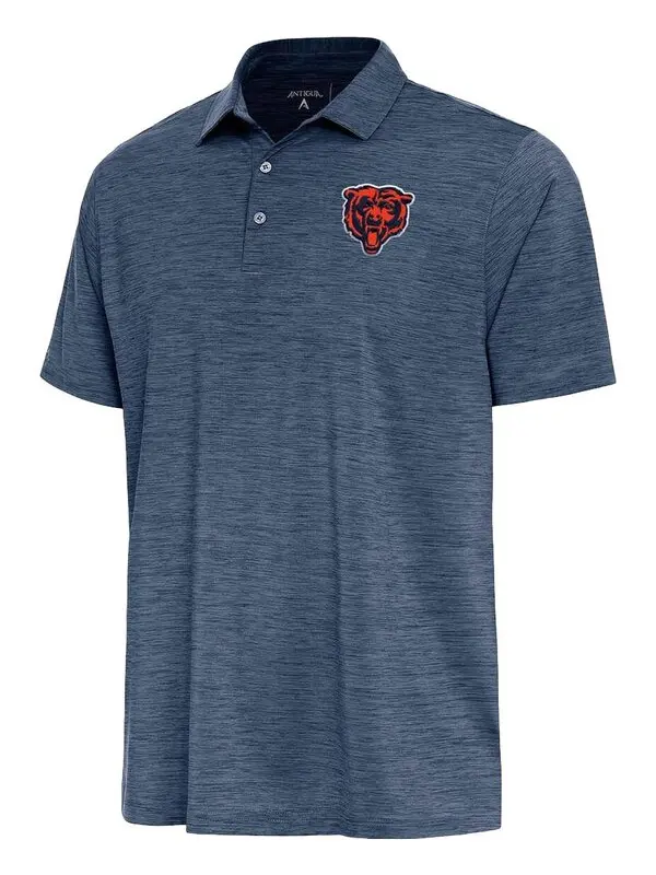ANTIGUA Chicago Bears Layout Polo - Heather Navy