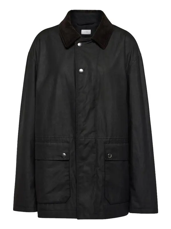 THE ROW Frank Cotton Canvas Jacket - Black