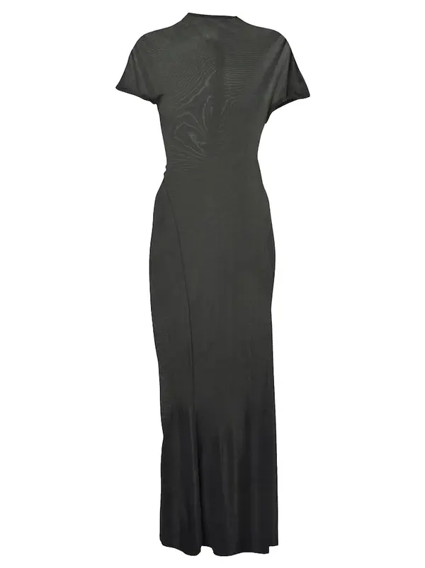 Khaite Yenza Jersey Maxi Dress - Black