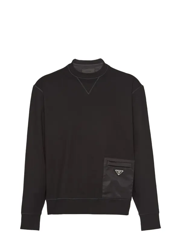 Prada Technical Fabric Weathirt - Black