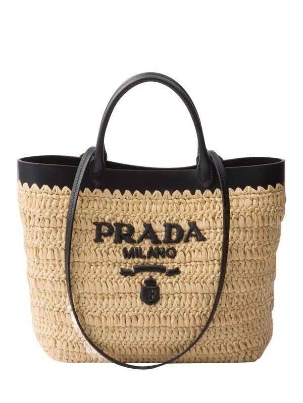 Prada Small Tote Bag - Tan/black