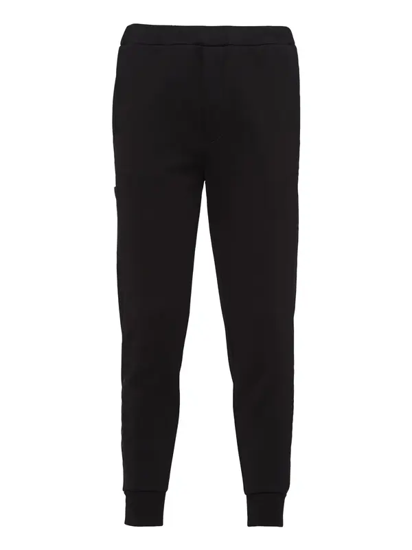 Prada Sweatpants With Re-nylon Details - Black/black