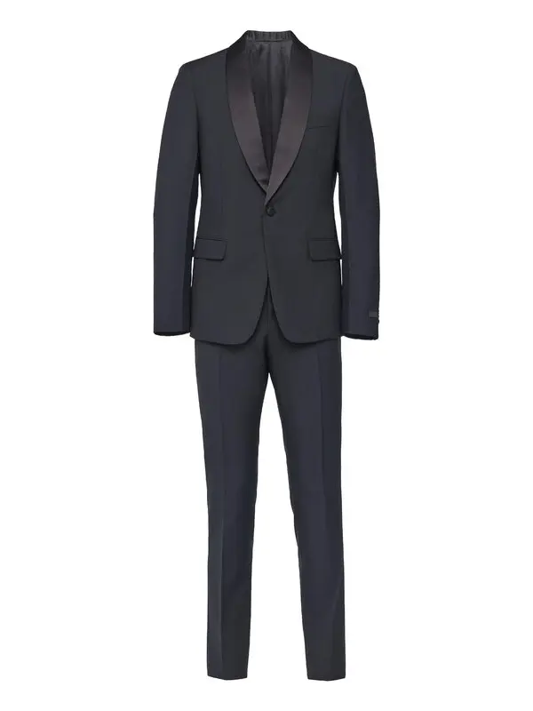 Prada Single-breasted Wool And Mohair Tuxedo - Black