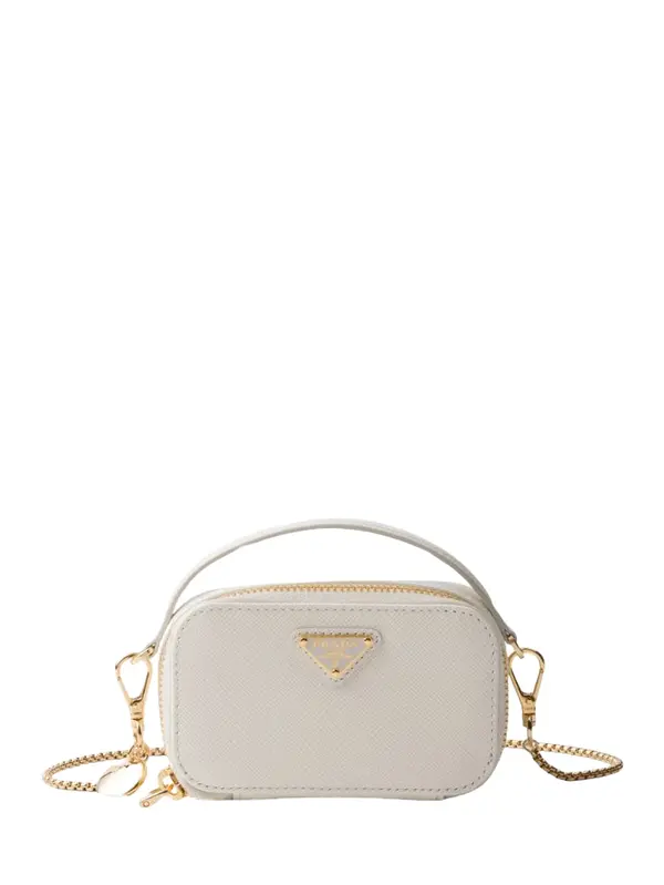 Prada Saffiano Leather Mini-pouch - White