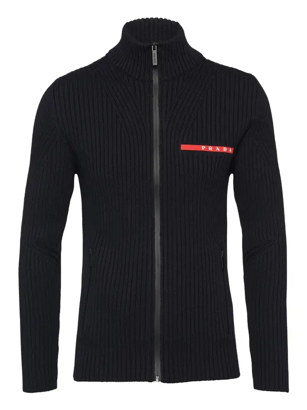 Prada Wool Cardigan - Black