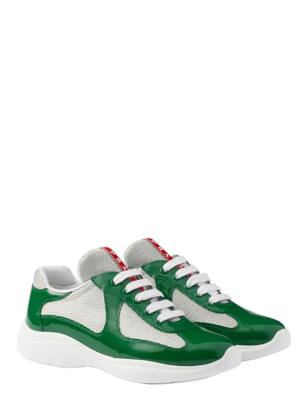 Prada America's Cup Fabric Sneakers - Green