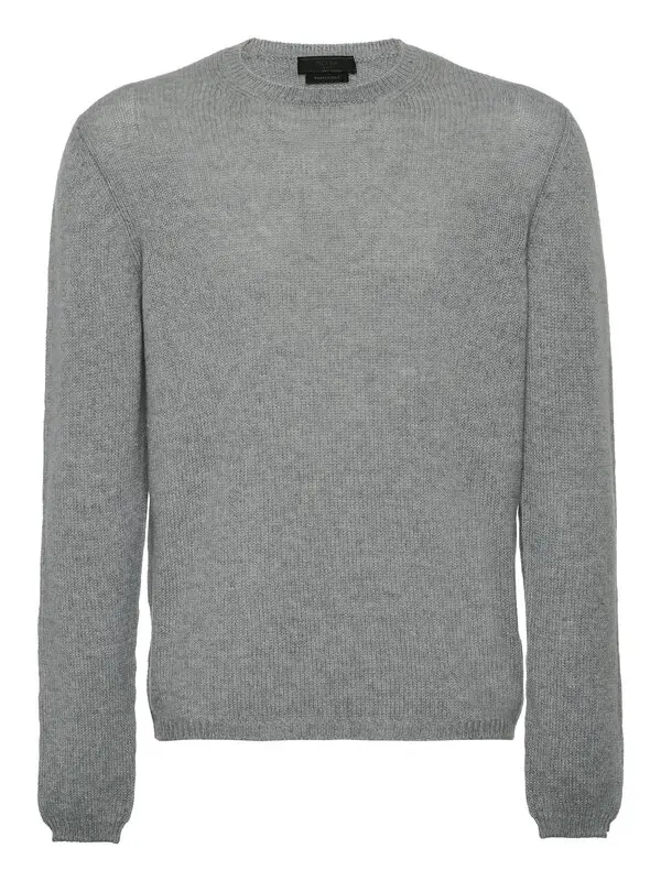Prada Cashmere Crew-neck Sweater - Grey