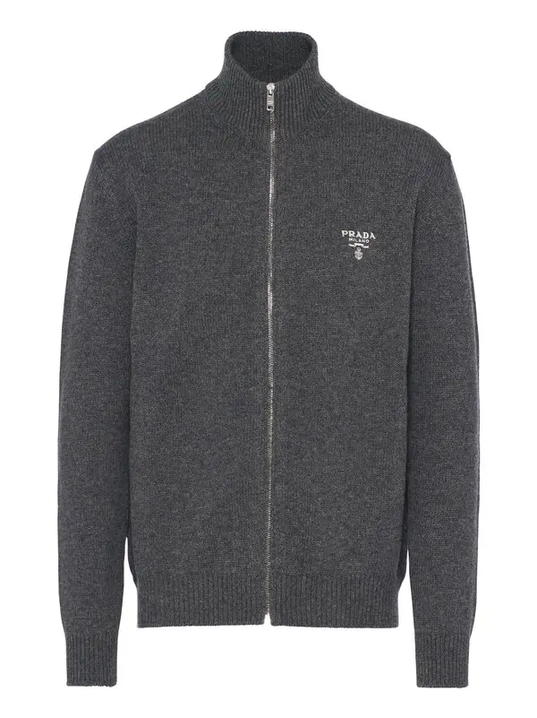 Prada Cashmere Cardigan - Grey