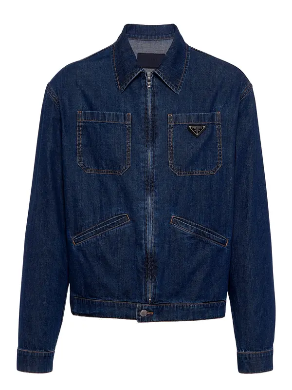 Prada Light Denim Jacket - Navy
