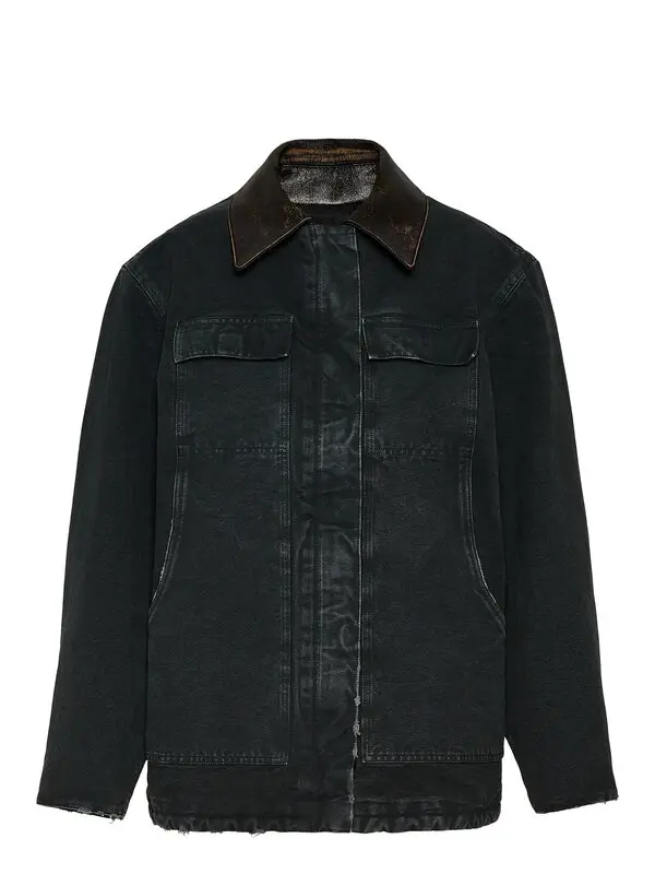 Prada Canvas Trucker Jacket - Grey