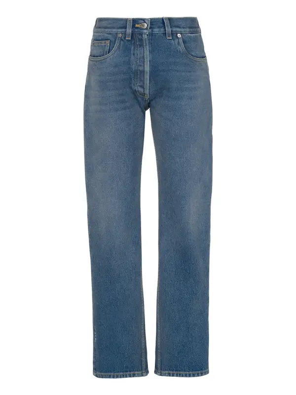 Prada Organic Denim Five-pocket Jeans - Mid Blue