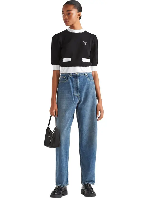 Prada High-waisted Jeans - Mid Blue