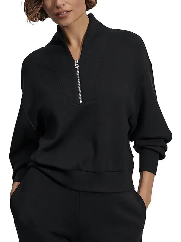 Varley Davidson Half Zip Sweatshirt - Black