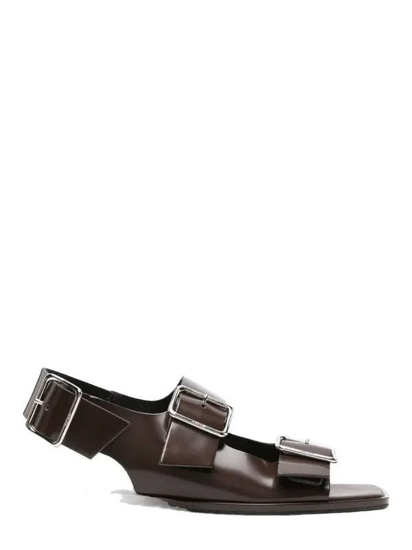 AeydĒ Buckle-straps Leather Sandals - Brown