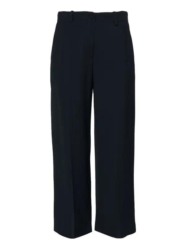 Erika Cavallini Straight-leg Cropped Trousers - Blue