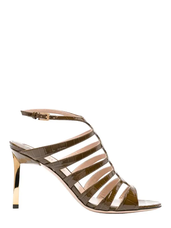 TOM FORD 95mm Caged Leather Sandals - Green