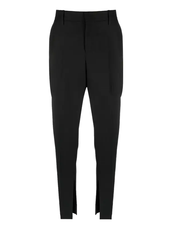 Gucci Side-slit Tapered Trousers - Black