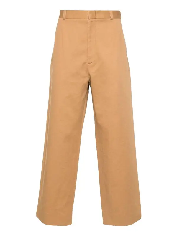 Gucci Twill Straight Trousers - Neutrals