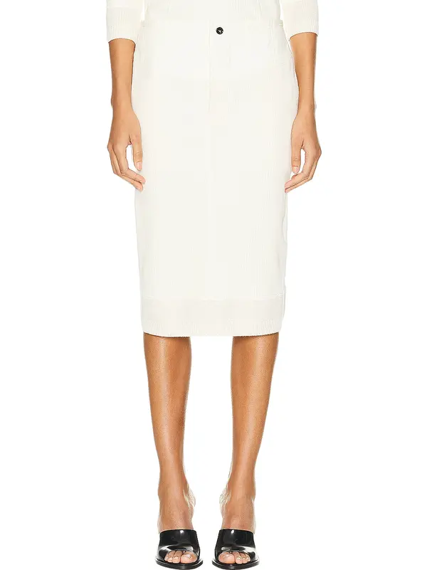 Bottega Veneta Pencil Skirt - Sea Salt