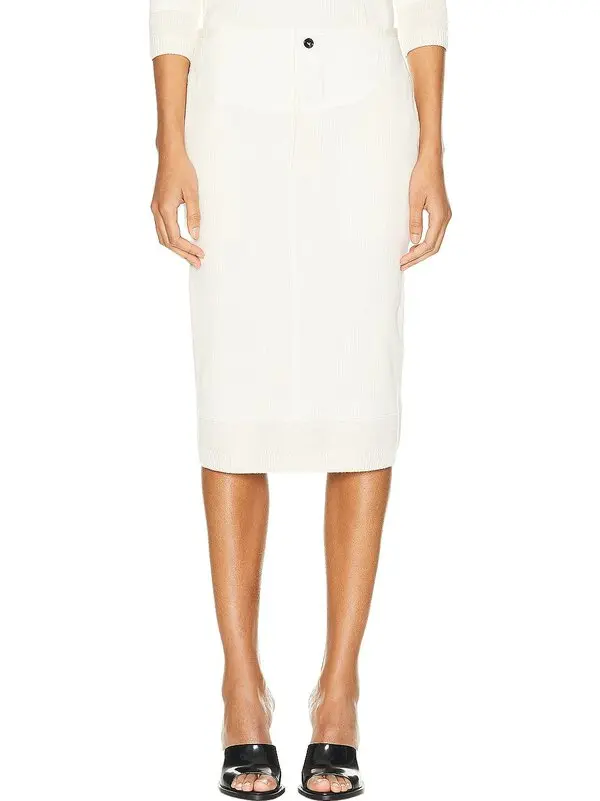 Bottega Veneta Pencil Skirt - Sea Salt