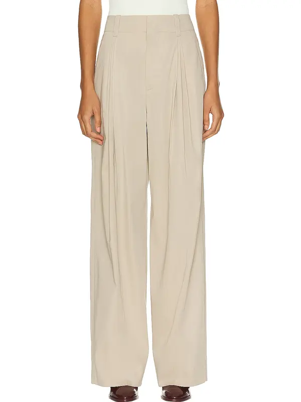 Bottega Veneta Wide Leg Pant - Rock
