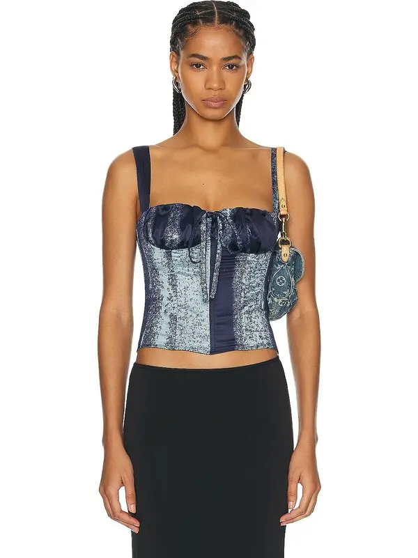 Miaou Agnes Corset - Treading Blue