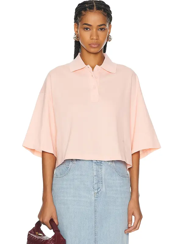 Bottega Veneta Polo Top - Powder Pink
