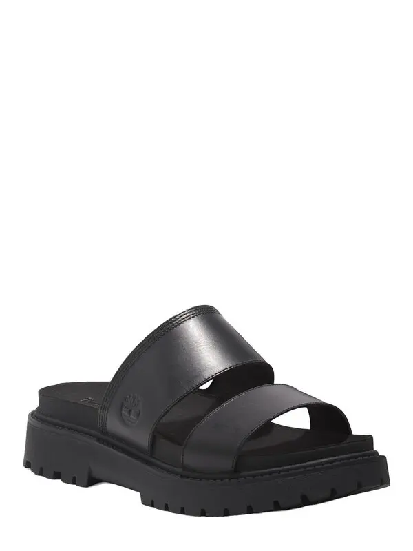 Timberland Clairemont Way Slide Sandal - Black Full Grain