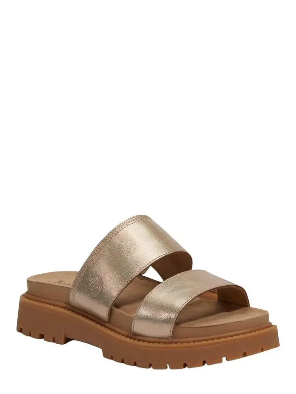 Timberland Clairemont Way Slide Sandal - Gold Metallic
