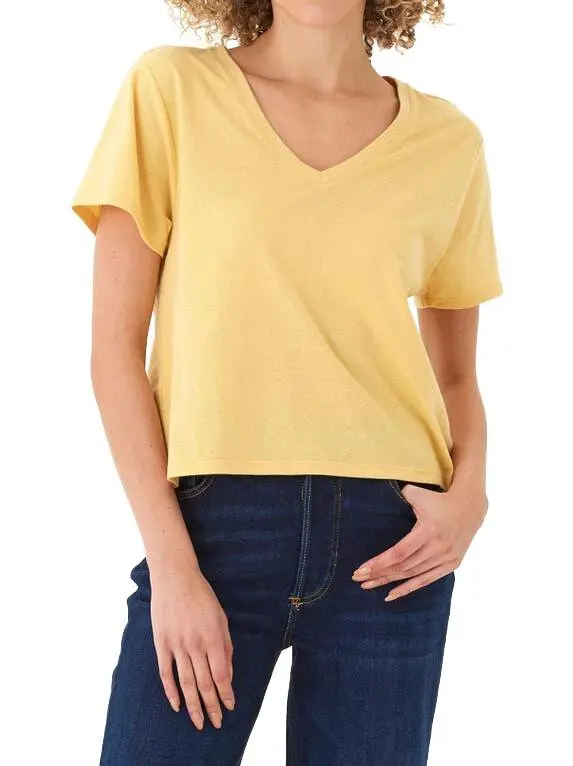 THREADS 4 THOUGHT Ada V-neck T-shirt - Butterscotch