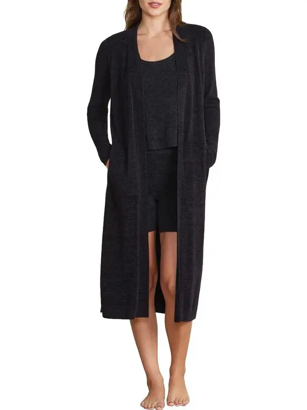 Barefoot Dreams Cozychic™ Ultra Lite® Open Front Cardigan - Black