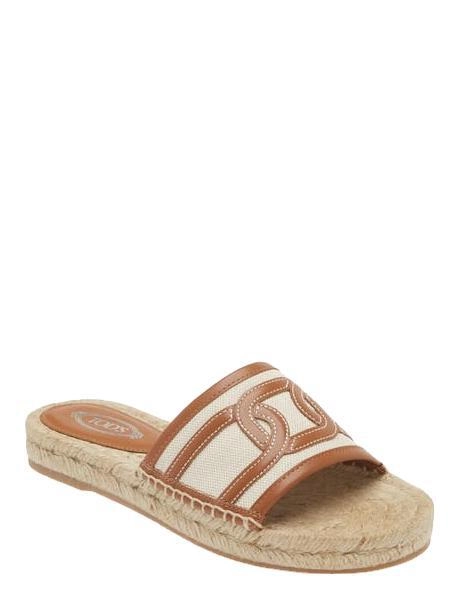 TOD'S Chain Motif Sandal - Beige