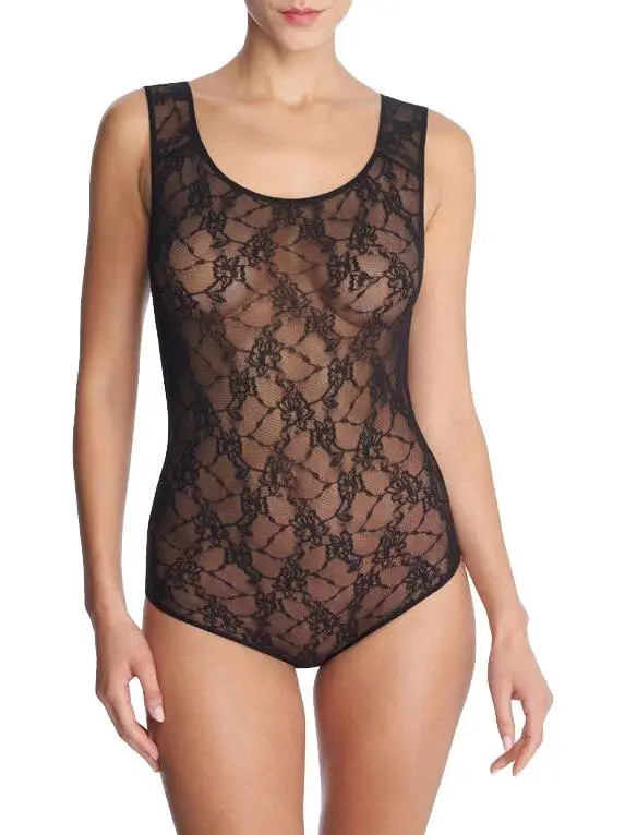 Natori Bliss Allure Lace Bodysuit - Black