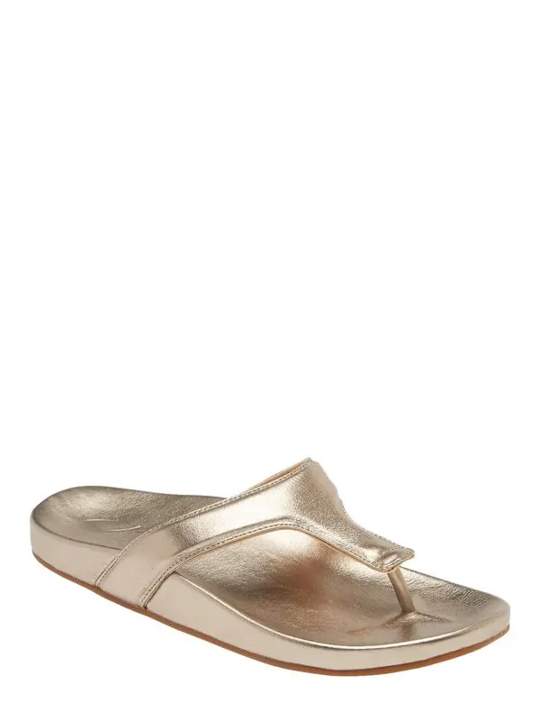Olukai Kipea Lipi Thong Sandal - Bubbly/bubbly
