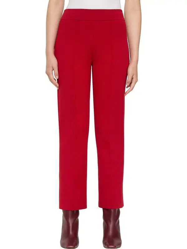 Lafayette 148 New York Crepe Knit Flared Ankle Pants - Spark