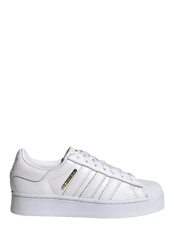 Adidas Superstar Bold Sneakers - Cloud White/gold Metallic/core Black
