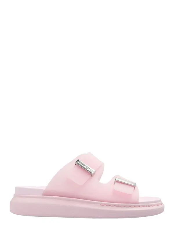 Alexander McQueen Hybrid Buckled Rubber Sandals - Pink