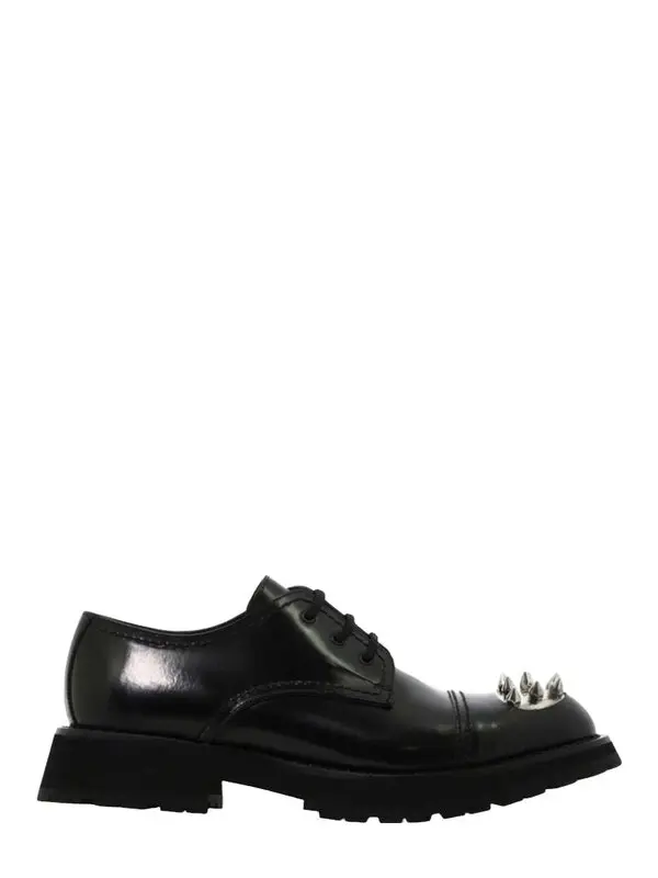 Alexander McQueen Monk Strap Lace-up Shoe - Black